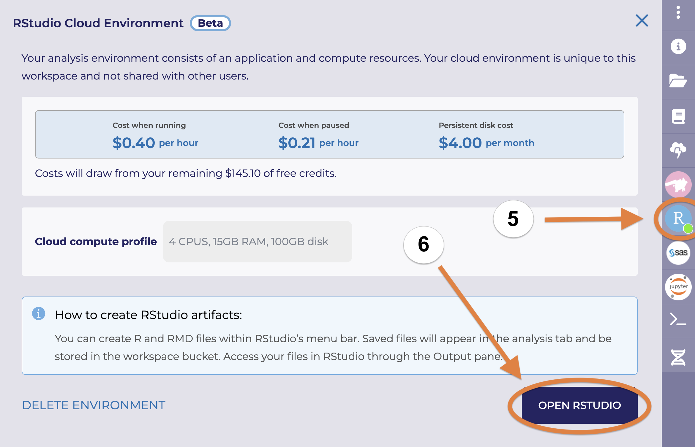 Using RStudio on the Researcher Workbench – User Support